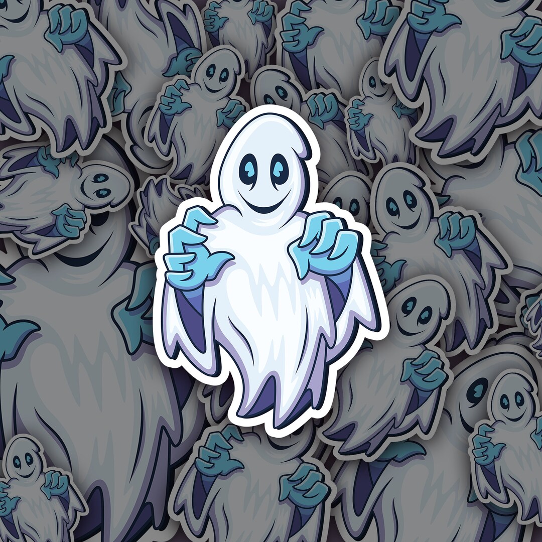 Blue Soul Ghost Sticker Die Cut Waterproof Decal Laptop Sticker Gift ...