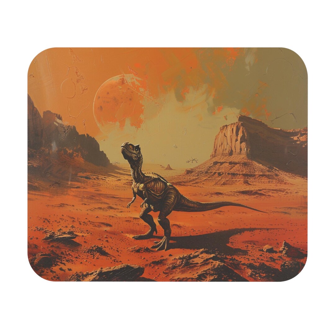 Dinosaur on Mars 1 Mouse Pad - Etsy