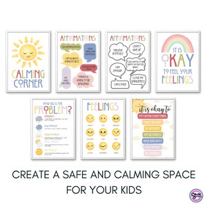 Calm Down Corner Emotions Chart Classroom Decor Coping Skill, Feelings ...