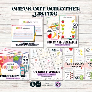 Set of 6 Colorful Educational Posters, Alphabet Printable, Classroom ...