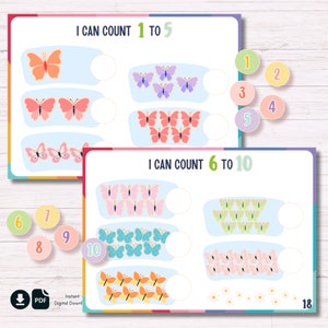 Printable Busy Book Toddler Learning Binder Preschool Educational Busy ...