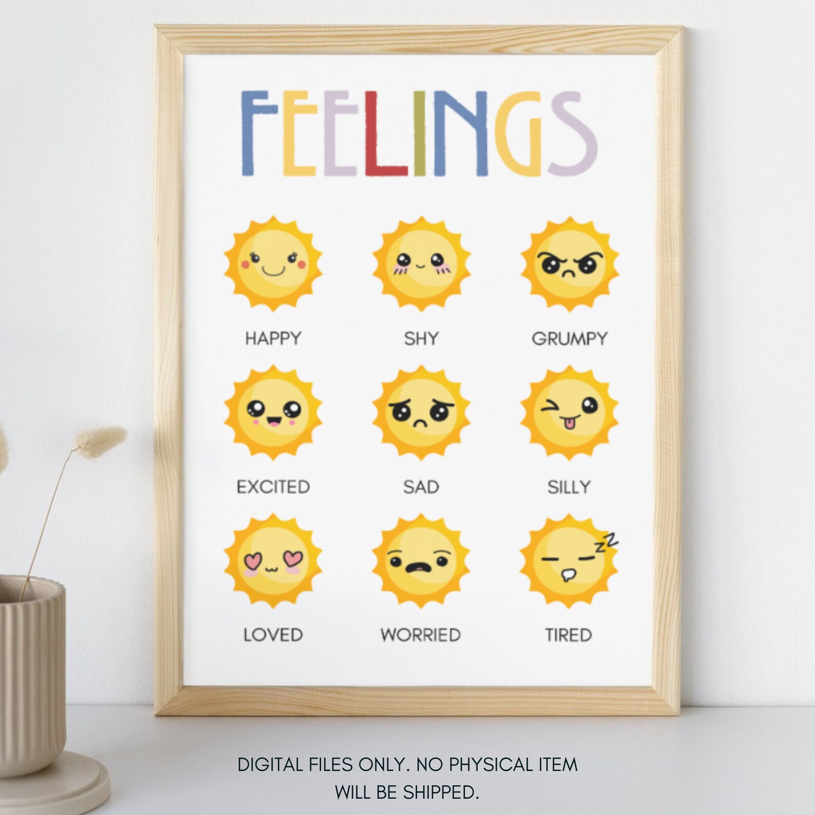 Calm Down Corner Emotions Chart Classroom Decor Coping Skill, Feelings ...