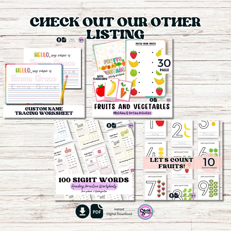 Printable Busy Book Toddler Learning Binder Preschool Educational Busy ...