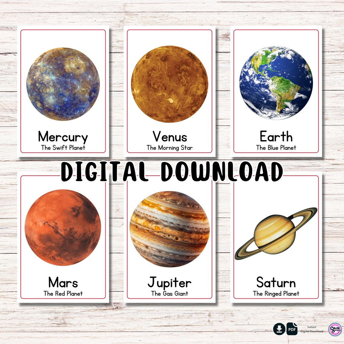 Printable Learn Solar System Flashcards Classroom Decor, Educational ...