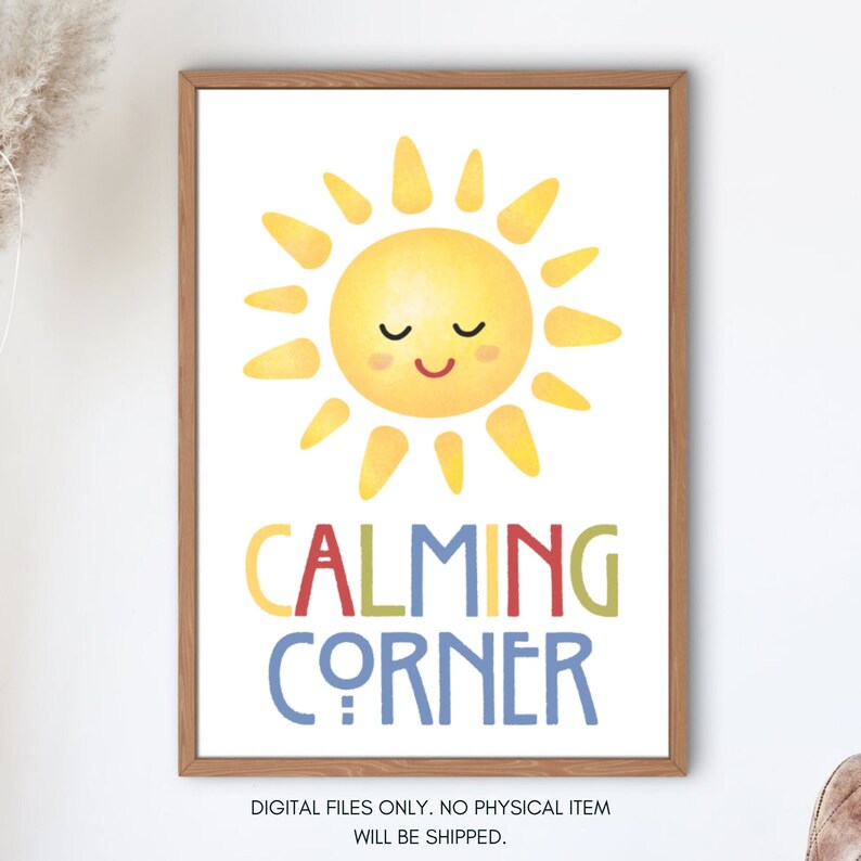 Calm Down Corner Emotions Chart Classroom Decor Coping Skill, Feelings ...