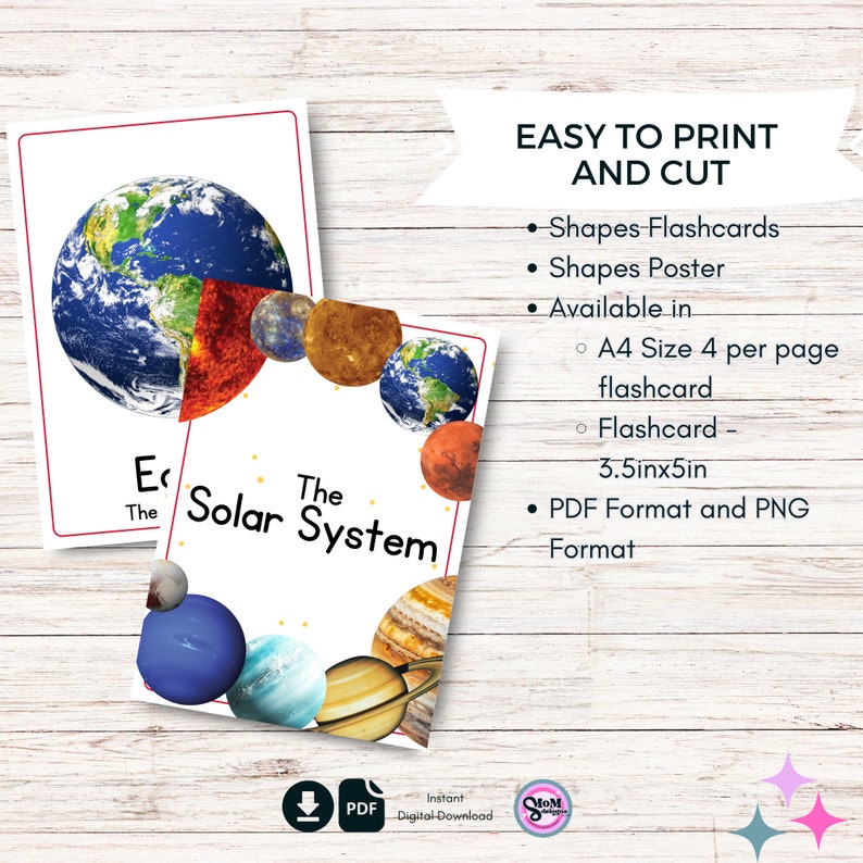Printable Learn Solar System Flashcards Classroom Decor, Educational ...