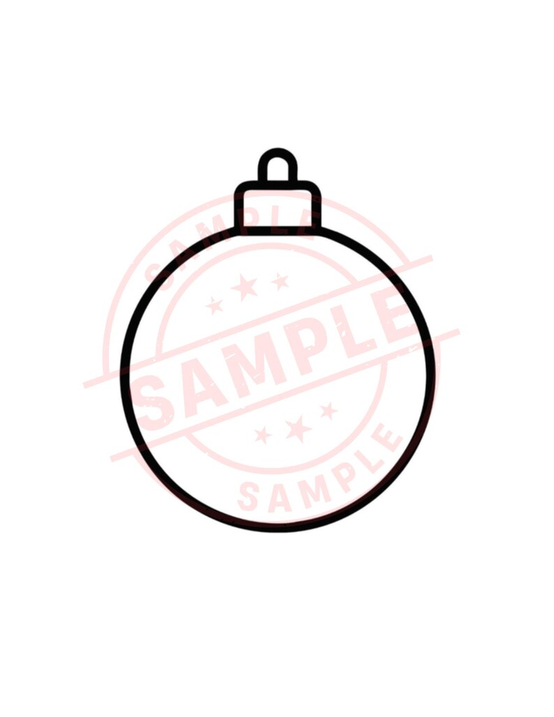 Childrens Design Color Christmas Holiday Ornament, Kids Blank Coloring ...