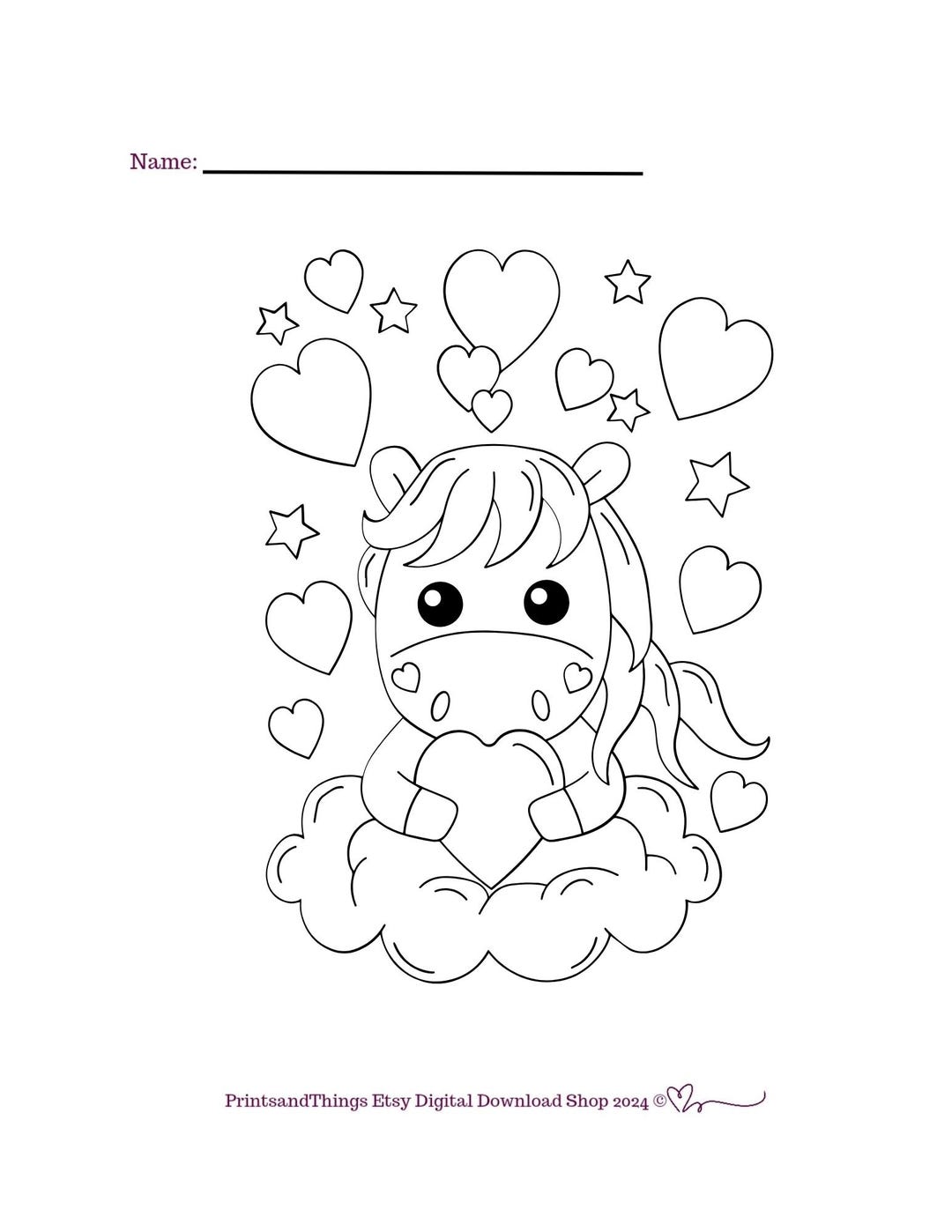 Childrens Valentines Day Angel Coloring Page, Kids Heart Cupid Learning ...