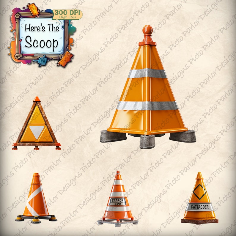 Construction Sign Clipart Bundle: PNG & SVG Construction - Etsy