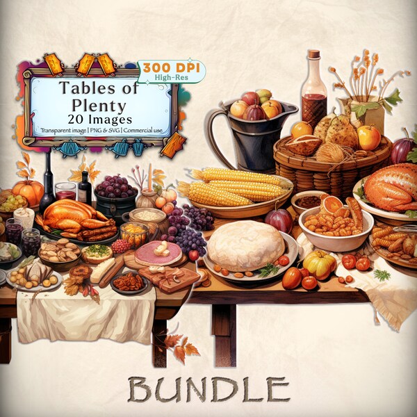 Thanksgiving Table Food - Etsy