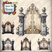 Gothic Gate Clipart Bundle: PNG & SVG Horror Clipart Gothic Clipart ...