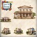 Roman Villa Clipart Bundle: PNG and SVG Roman Style Clipart Villa ...