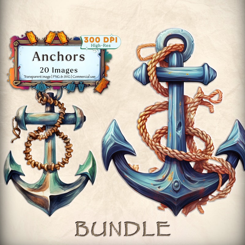 Anchor Clip Art - Etsy