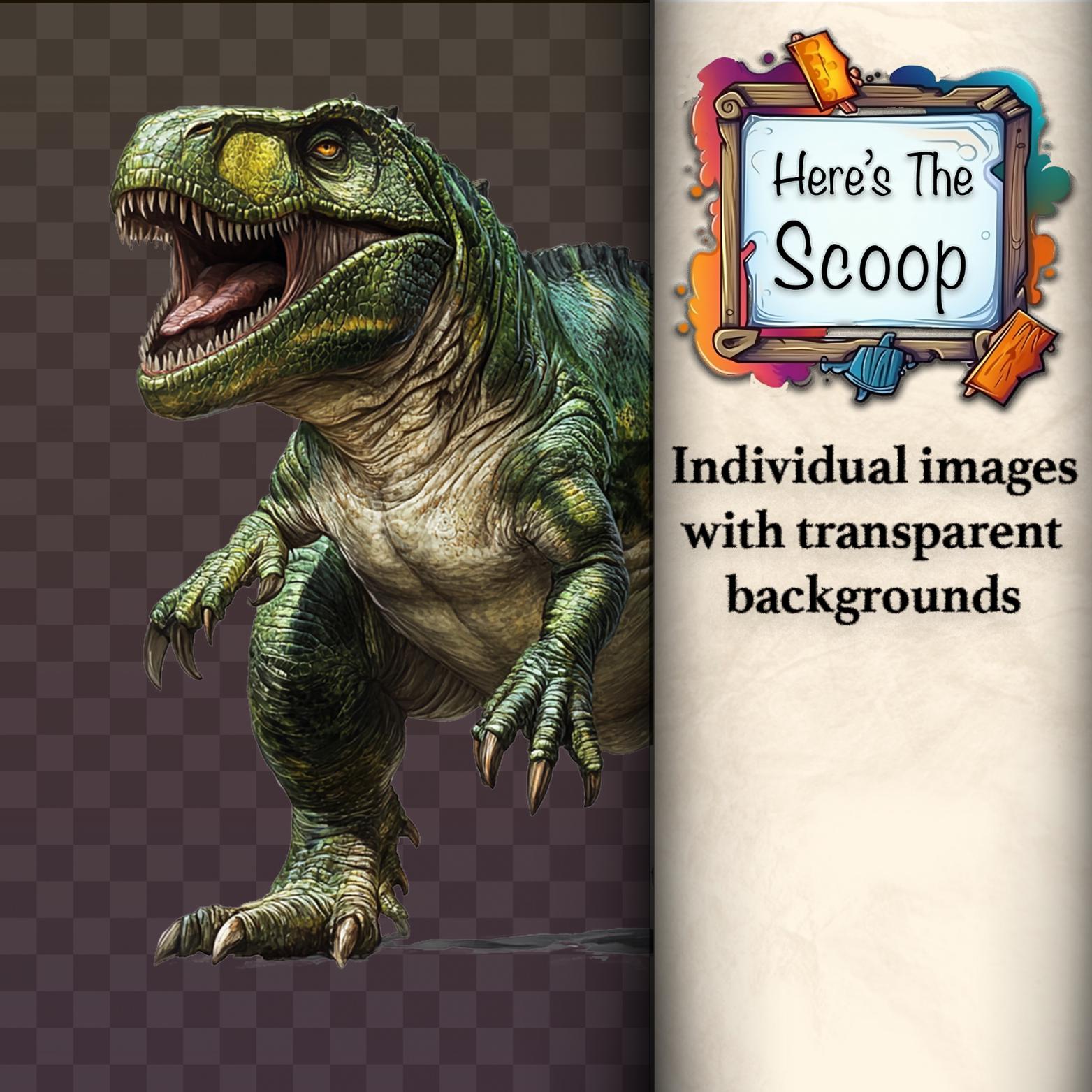 Dinosaur Era Clipart Bundle: PNG & SVG Prehistoric Dinosaurs ...