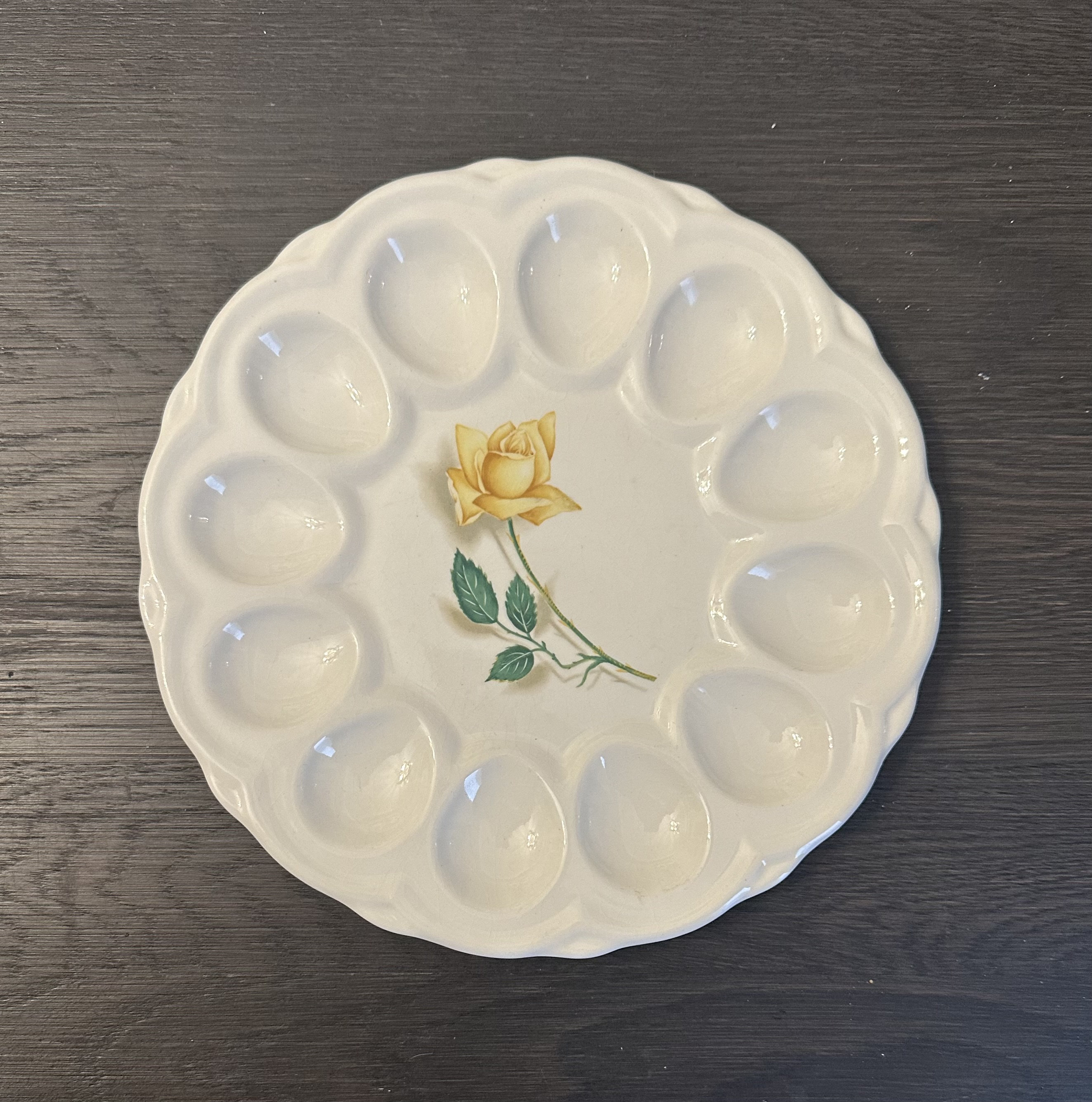 Vintage Deviled Egg Dish - Etsy Canada