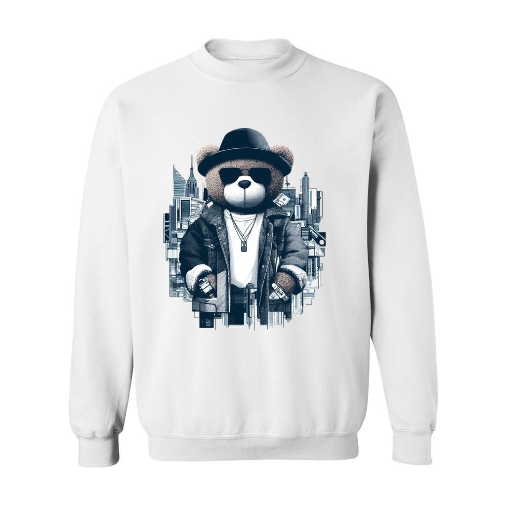 Mafia Teddy Bear Sweatshirt, Teddy Bear Pattern Sweatshirt, Funny Teddy ...