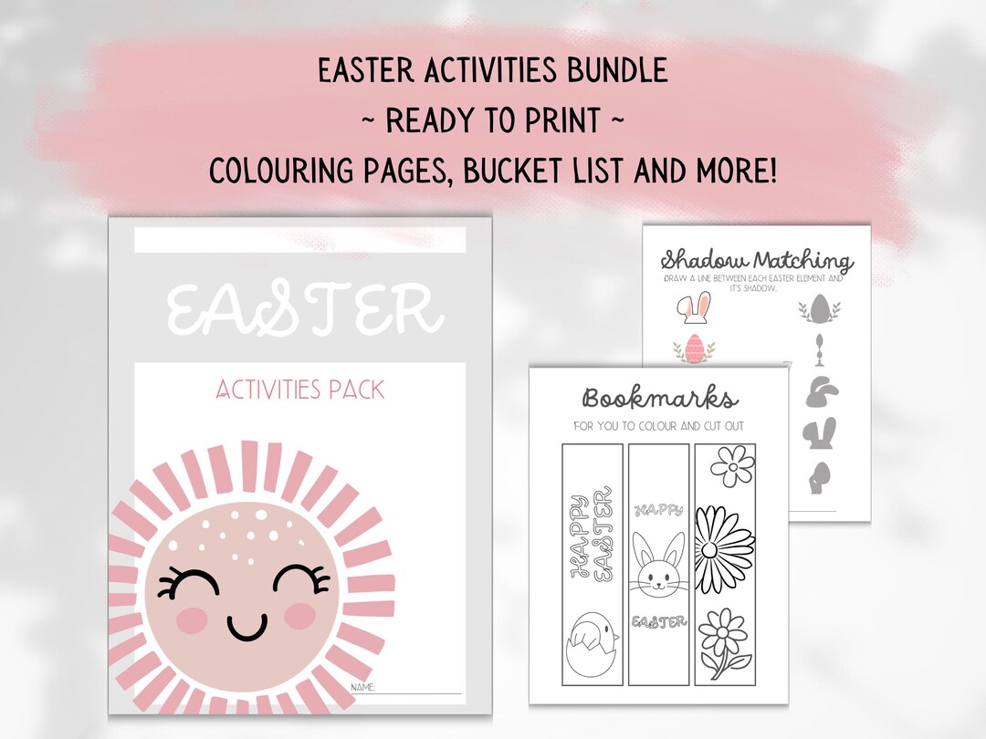 Printable Easter Bundle for Kids | Activities - DIY Crafts, Colouring ...