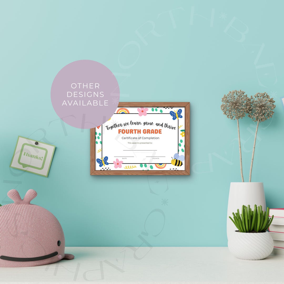 Printable Certificate of Completion for Teachers, Pre-k to Grade 5 ...