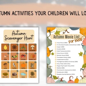 Printable Autumn/fall/halloween Bundle for Kids | Activities - Rewards ...