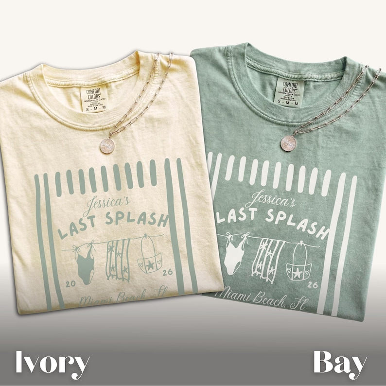 Custom Bachelorette Shirts, Last Splash Bachelorette Party, Comfort ...