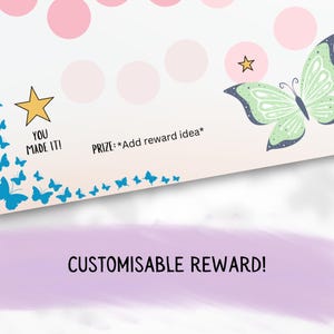 Butterfly Reward Chart Printable | Customisable Pink Potty Training ...