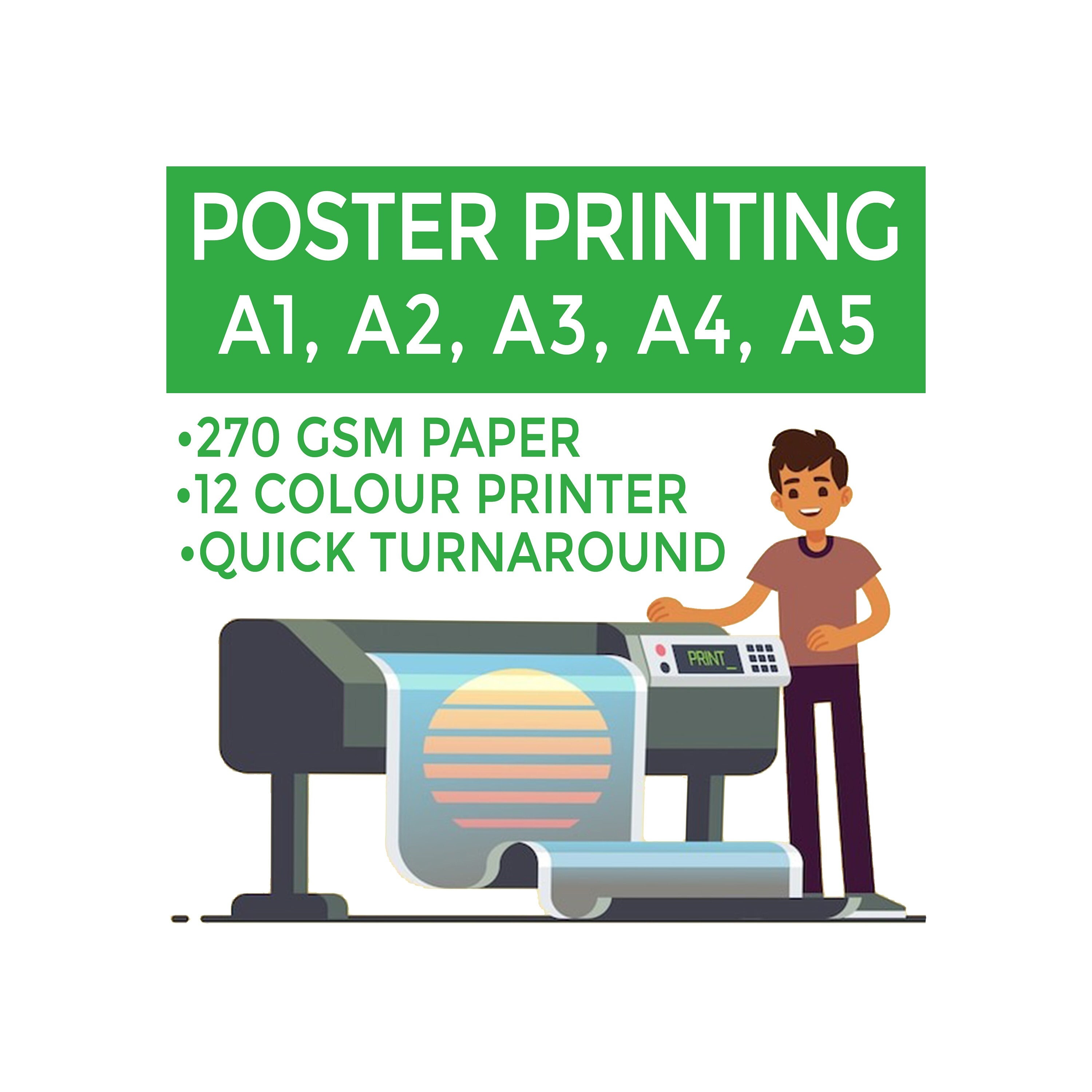 Custom Poster Printing, Print on Demand A1, A2, A3, A4, A5, 20 X 30 Cm ...