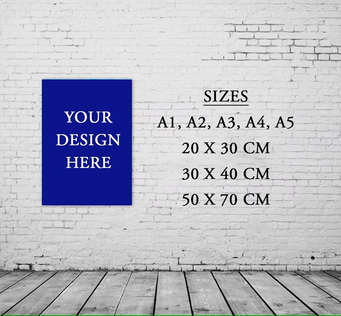 Bespoke Poster and Photo Printing, Customizable Home Decor, 12-colour ...