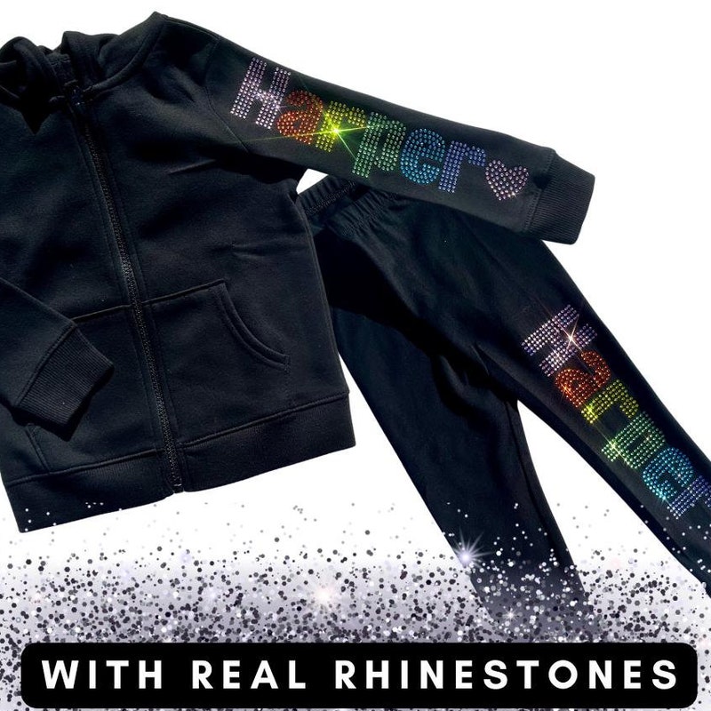 Rhinestone Tracksuit - Etsy