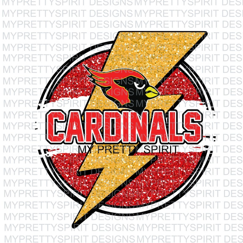 Melissa Cardinals Bolt PNG - Etsy