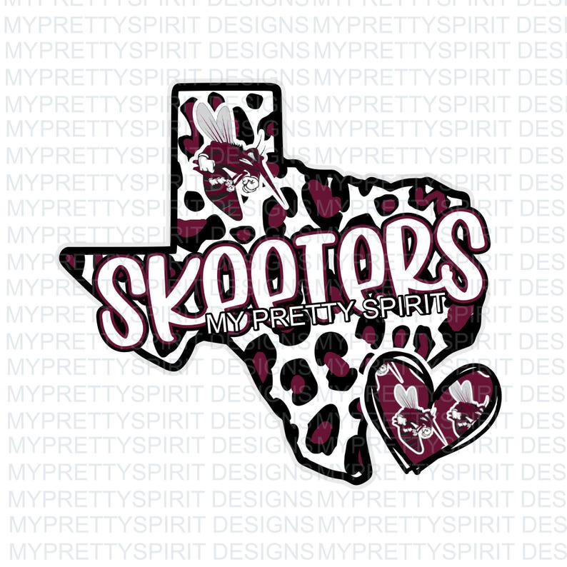 Mesquite Skeeters Cheetah Texas PNG - Etsy
