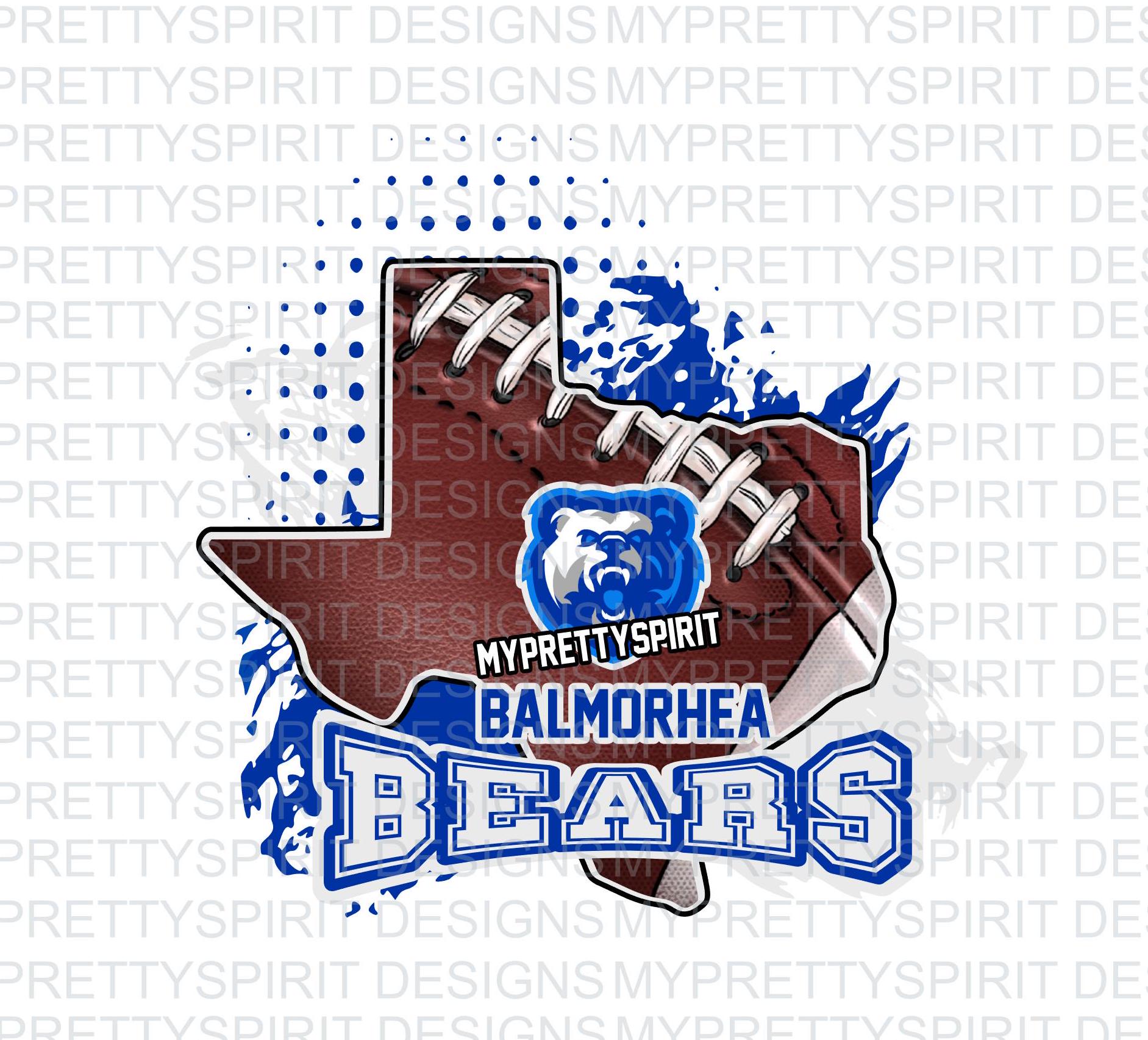 Balmorhea Bears Football Texas PNG - Etsy