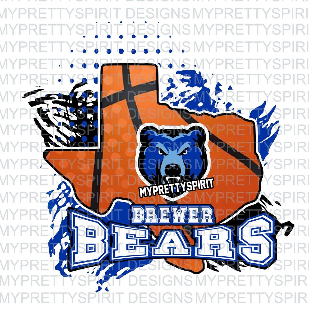 Brewer Bears Basketball Texas PNG - Etsy