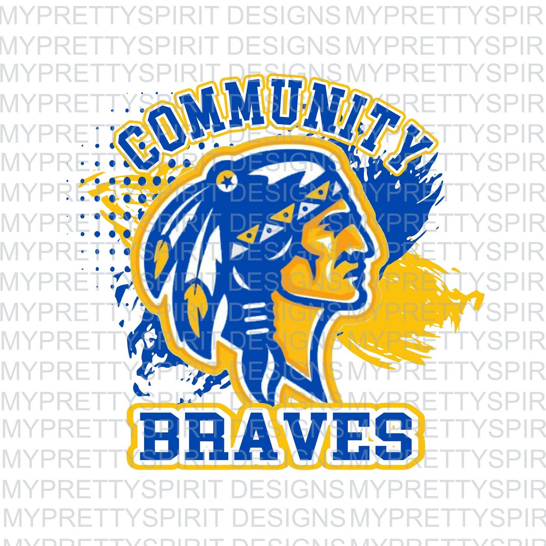 Community Braves Generic Splatter PNG - Etsy