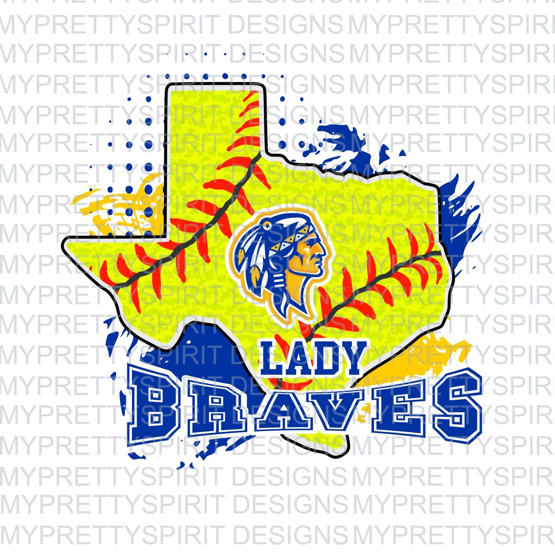Community Braves Softball Texas PNG - Etsy