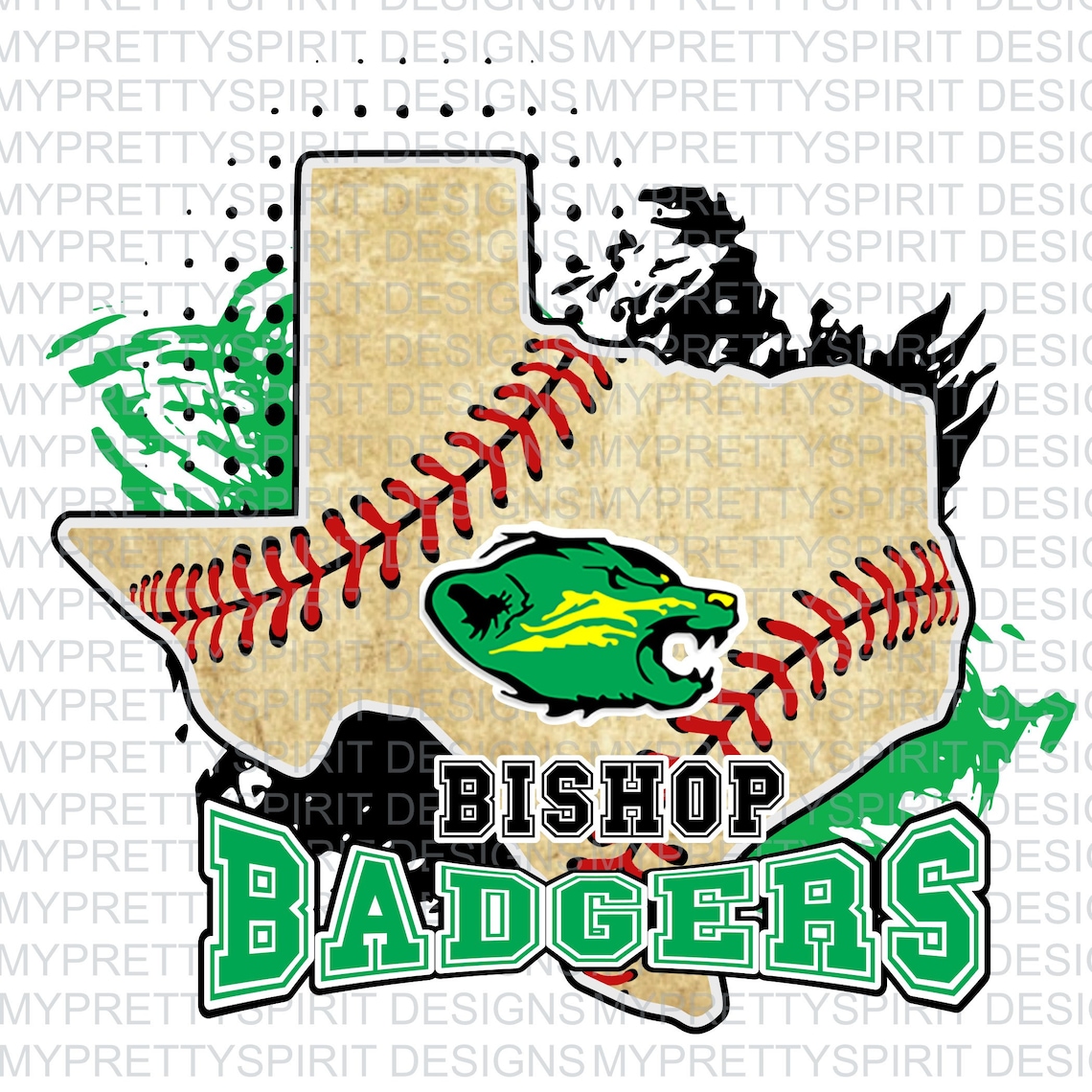 Bishop Badgers Baseball Texas PNG - Etsy