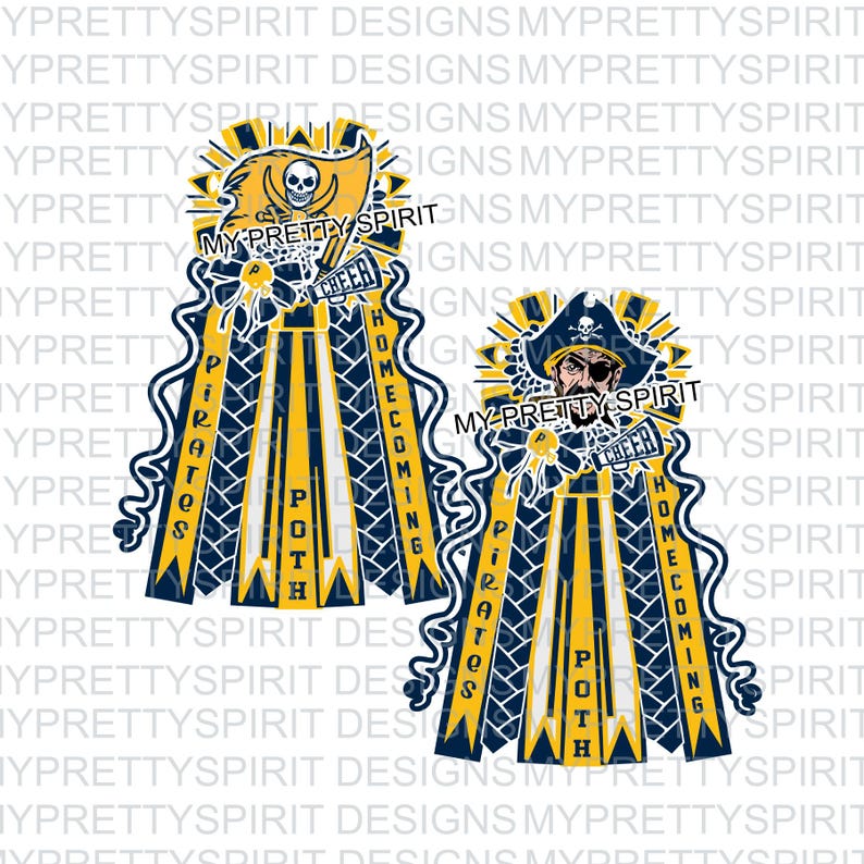 Poth Pirates Homecoming Mum PNG - Etsy