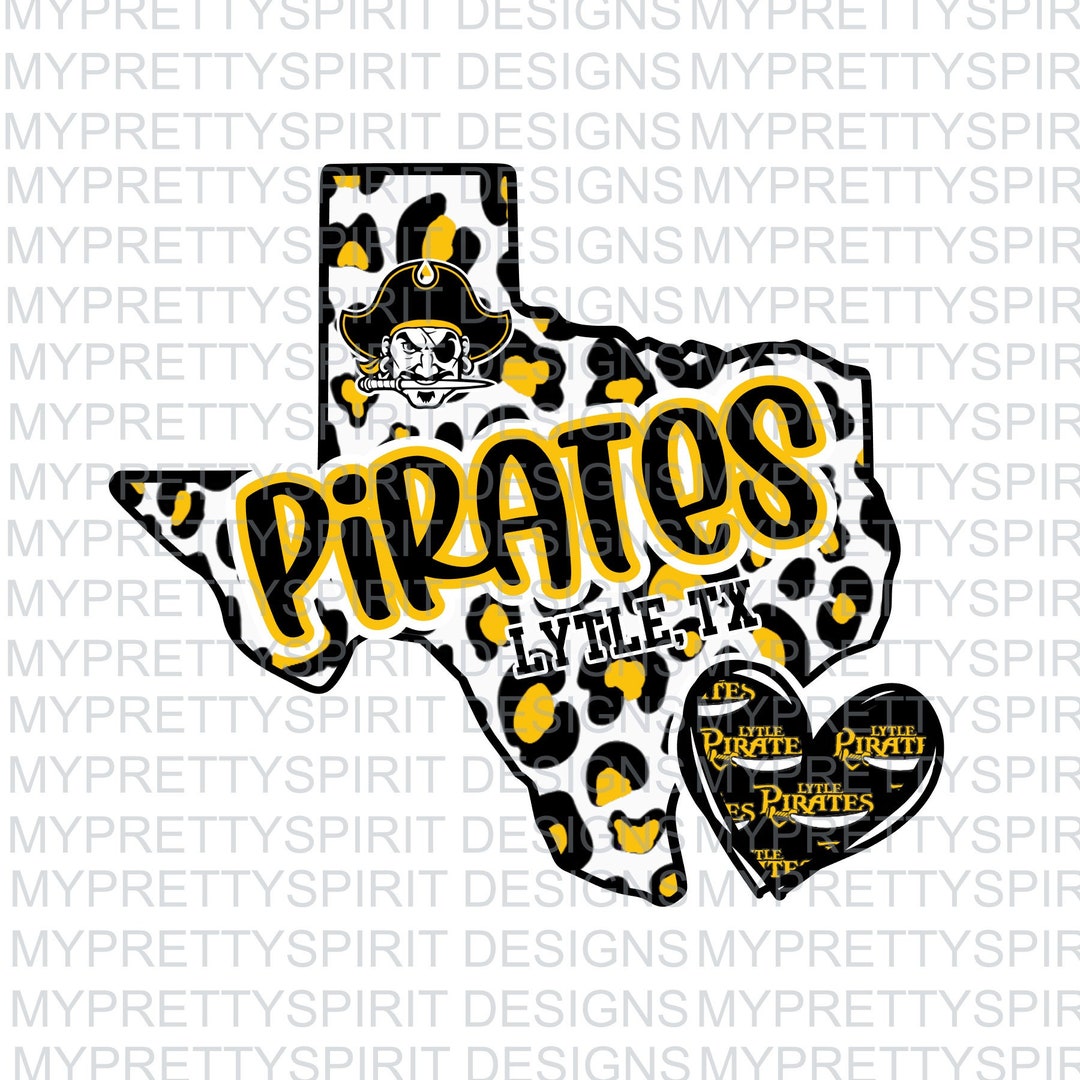 Lytle Pirates Cheetah Texas PNG - Etsy