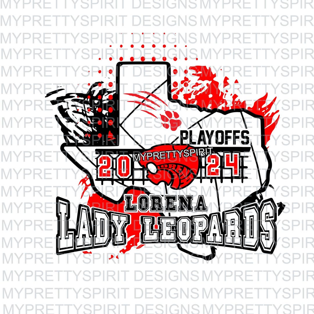 Lorena Lady Leopards Volleyball Texas PNG - Etsy