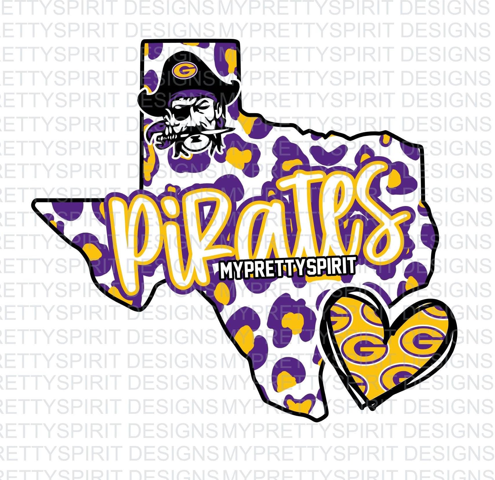 Granbury Cheetah Texas PNG - Etsy