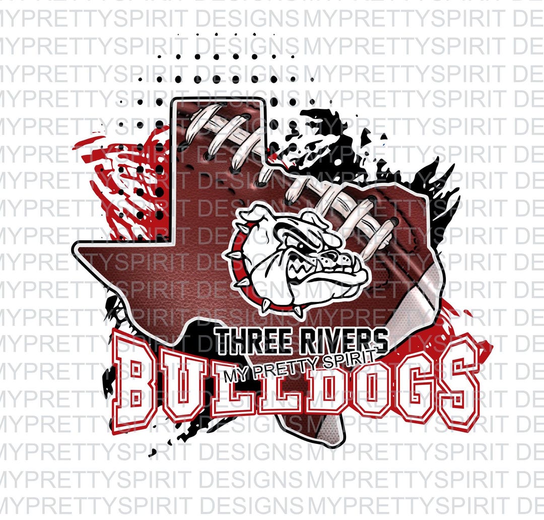 Three Rivers Bulldogs Football Texas PNG - Etsy