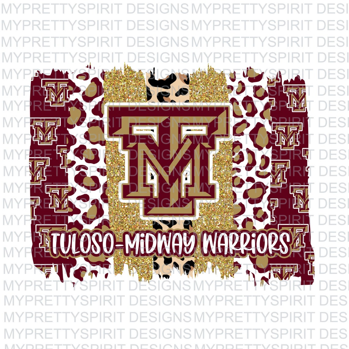 Tuloso-midway Warriors Brushstrokes PNG - Etsy