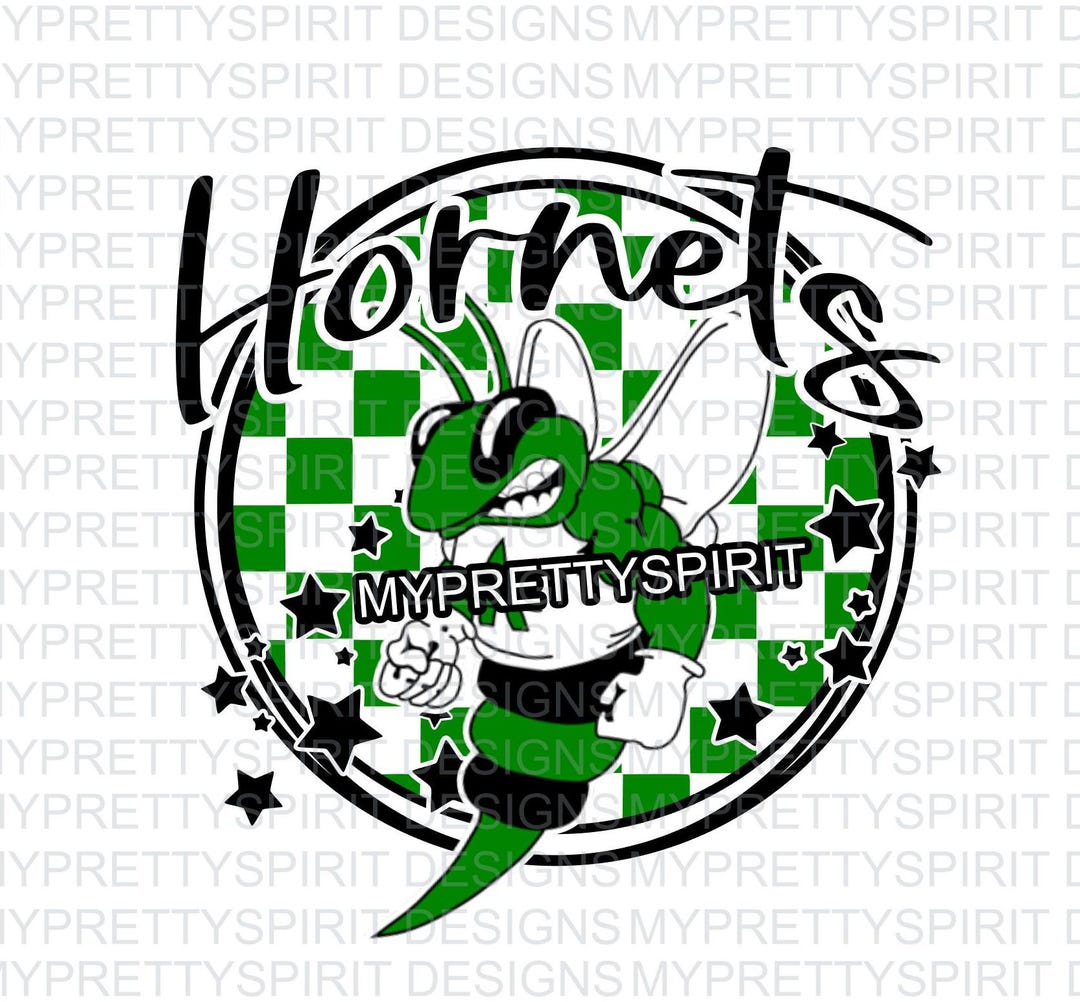 Azle Hornets Checkered PNG - Etsy