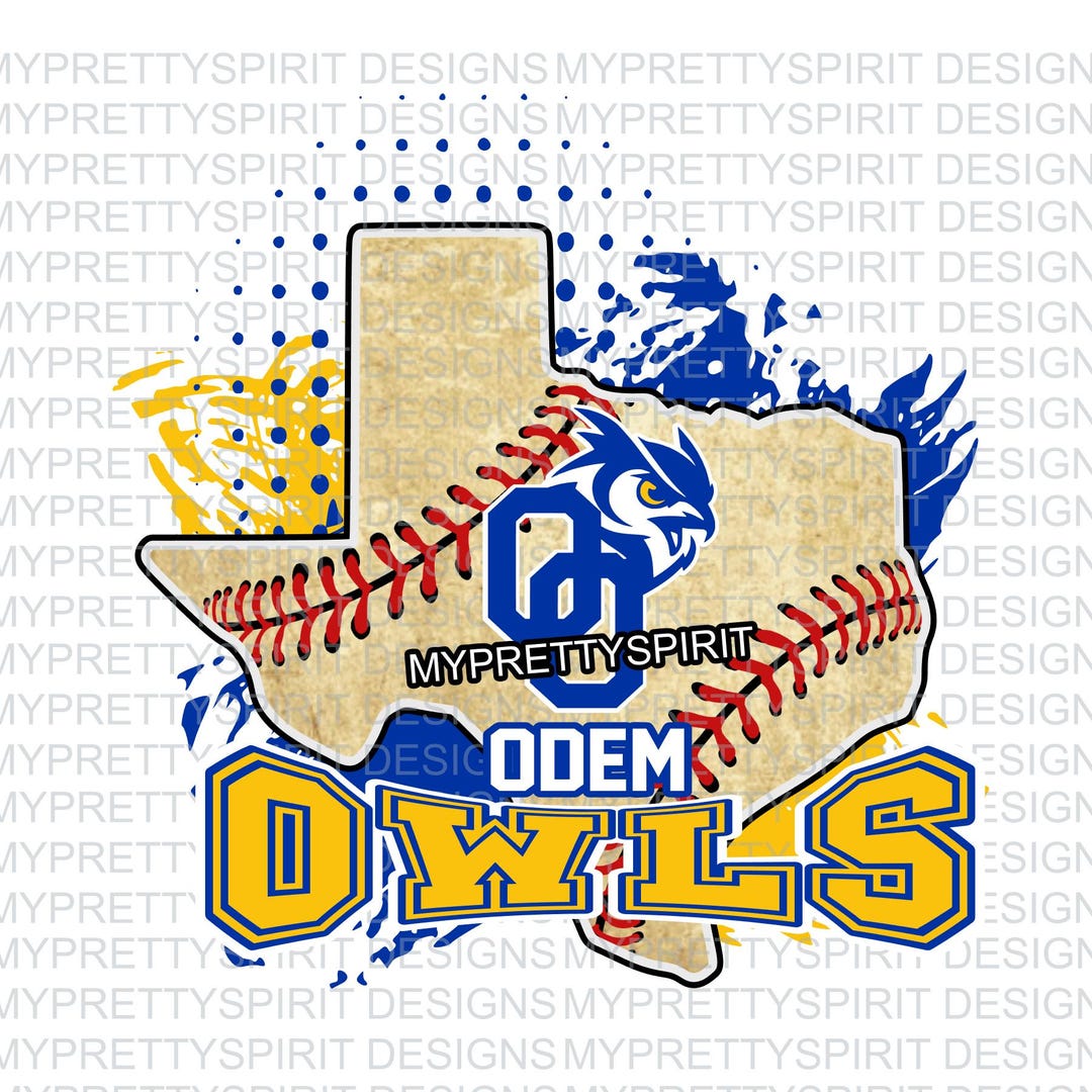 Odem Owls Baseball Texas PNG - Etsy