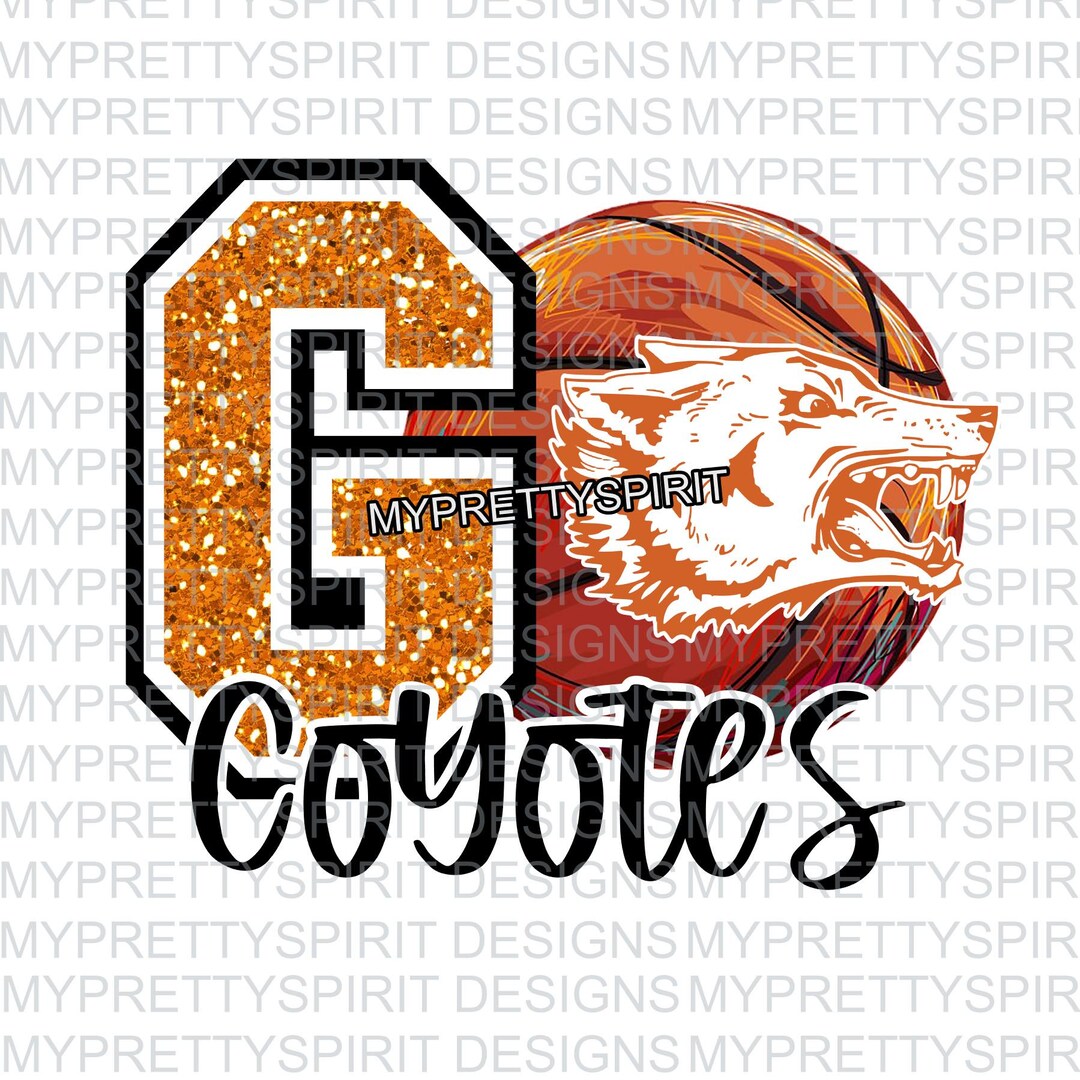 Go Coyotes Basketball PNG - Etsy