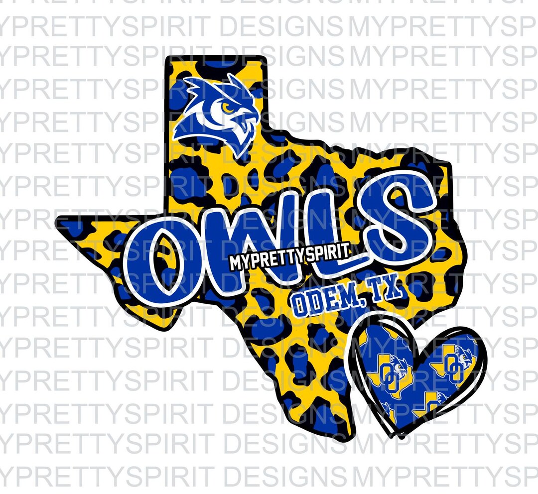 Odem Owls Cheetah Texas PNG - Etsy
