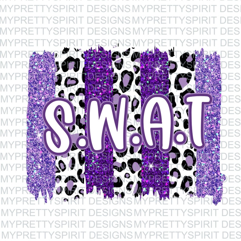 S.W.A.T. Volleyball Brushstrokes Glitter PNG - Etsy