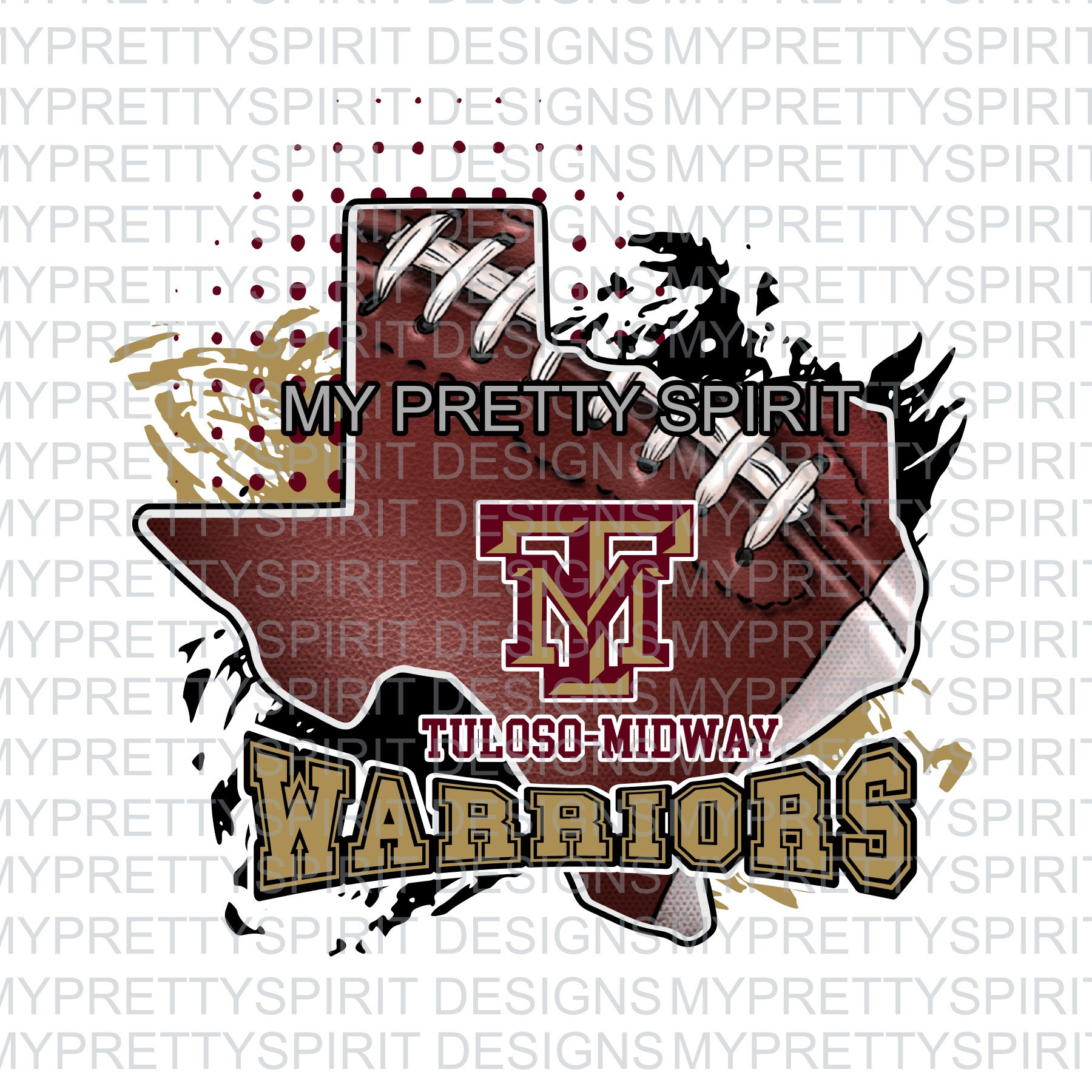 Tuloso Midway Football Texas PNG - Etsy