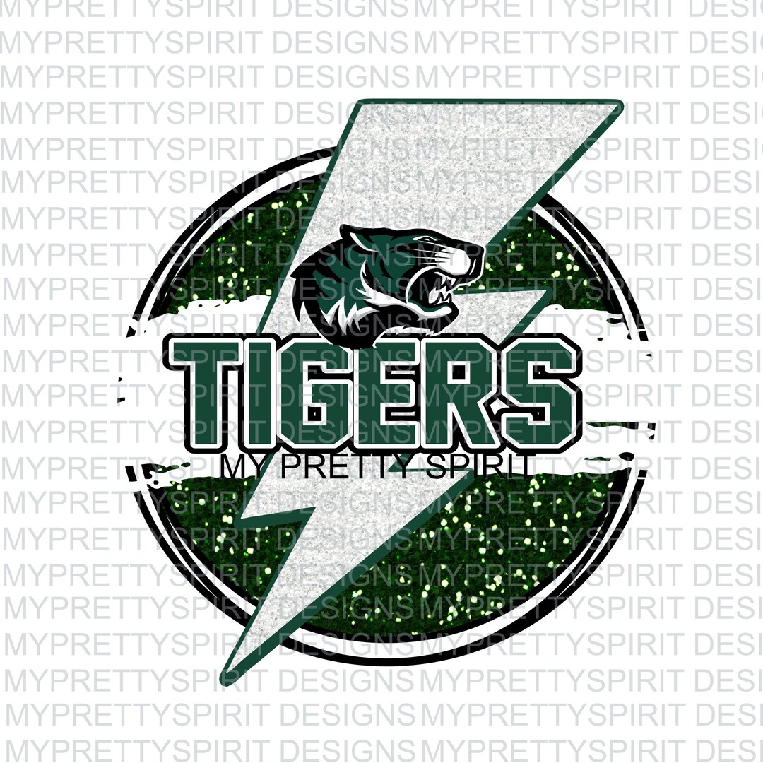 Blue Ridge Tigers Bolt PNG - Etsy