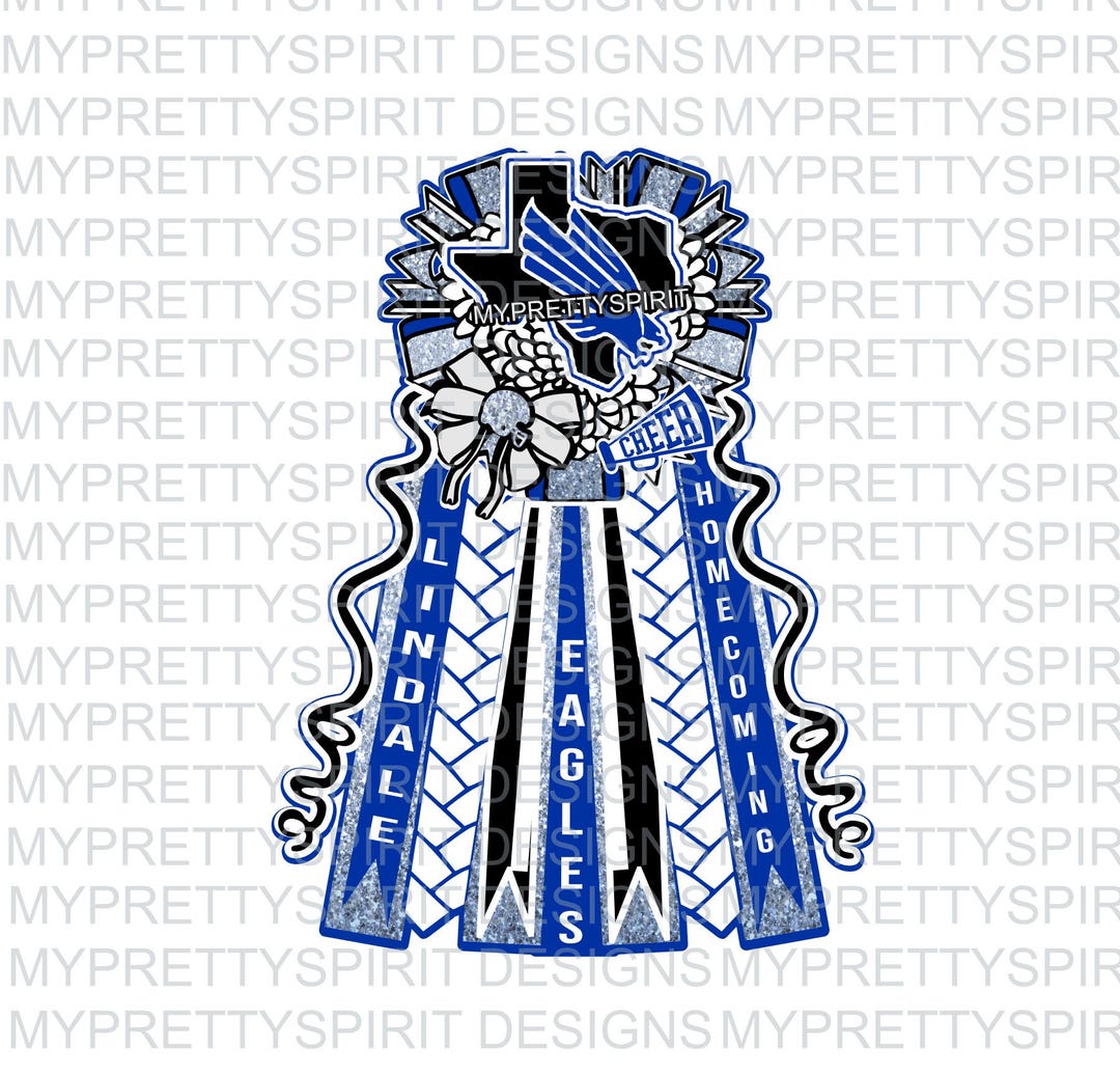 Lindale Eagles Homecoming Mum PNG - Etsy