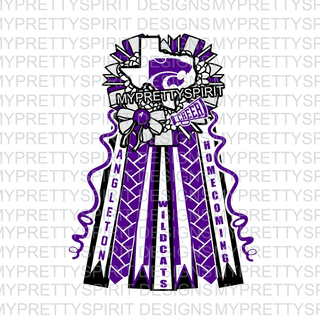 Angleton Wildcats Homecoming Mum PNG - Etsy